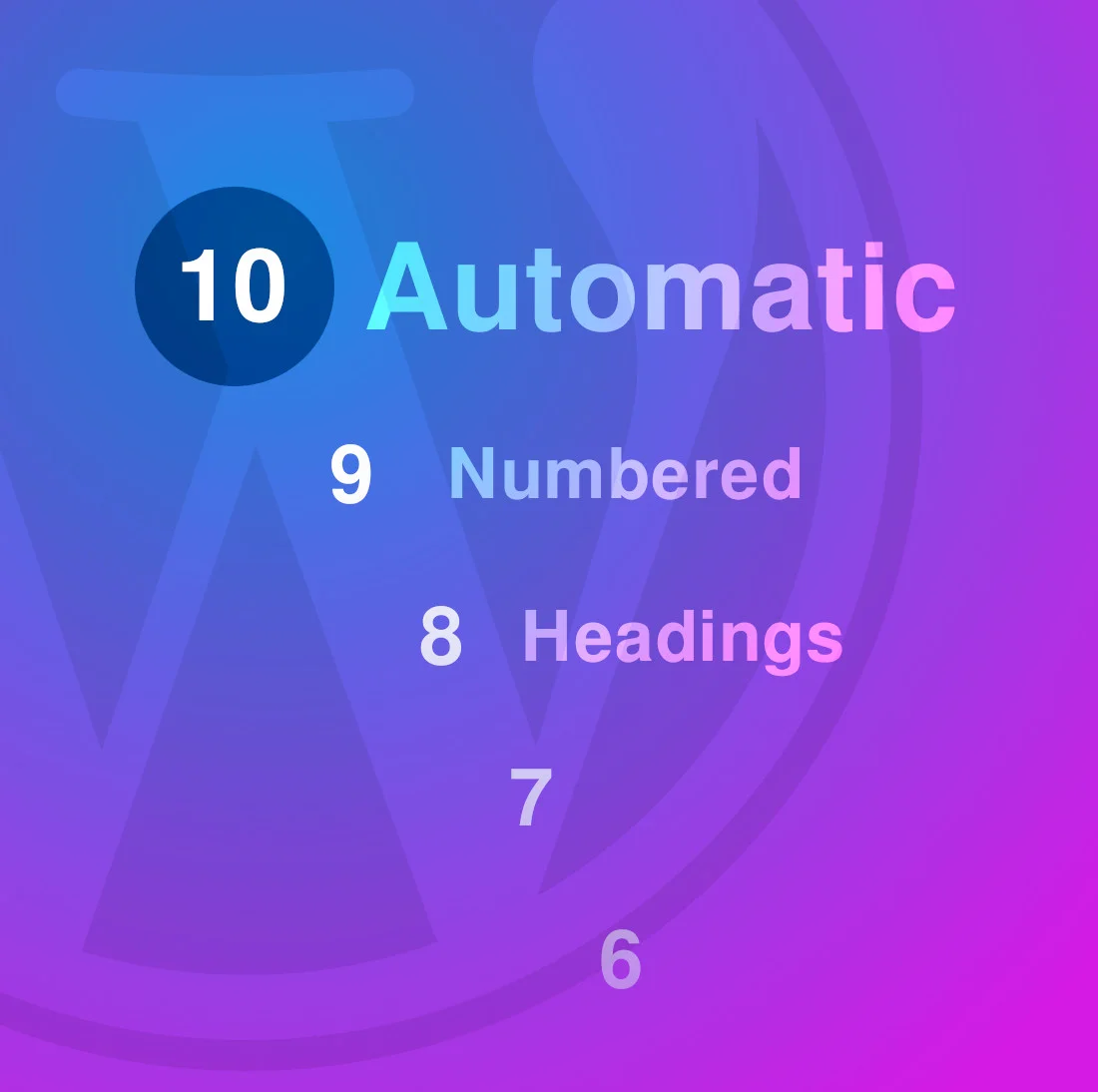 Auto-Numbered Headings - Headwall WP Tutorials